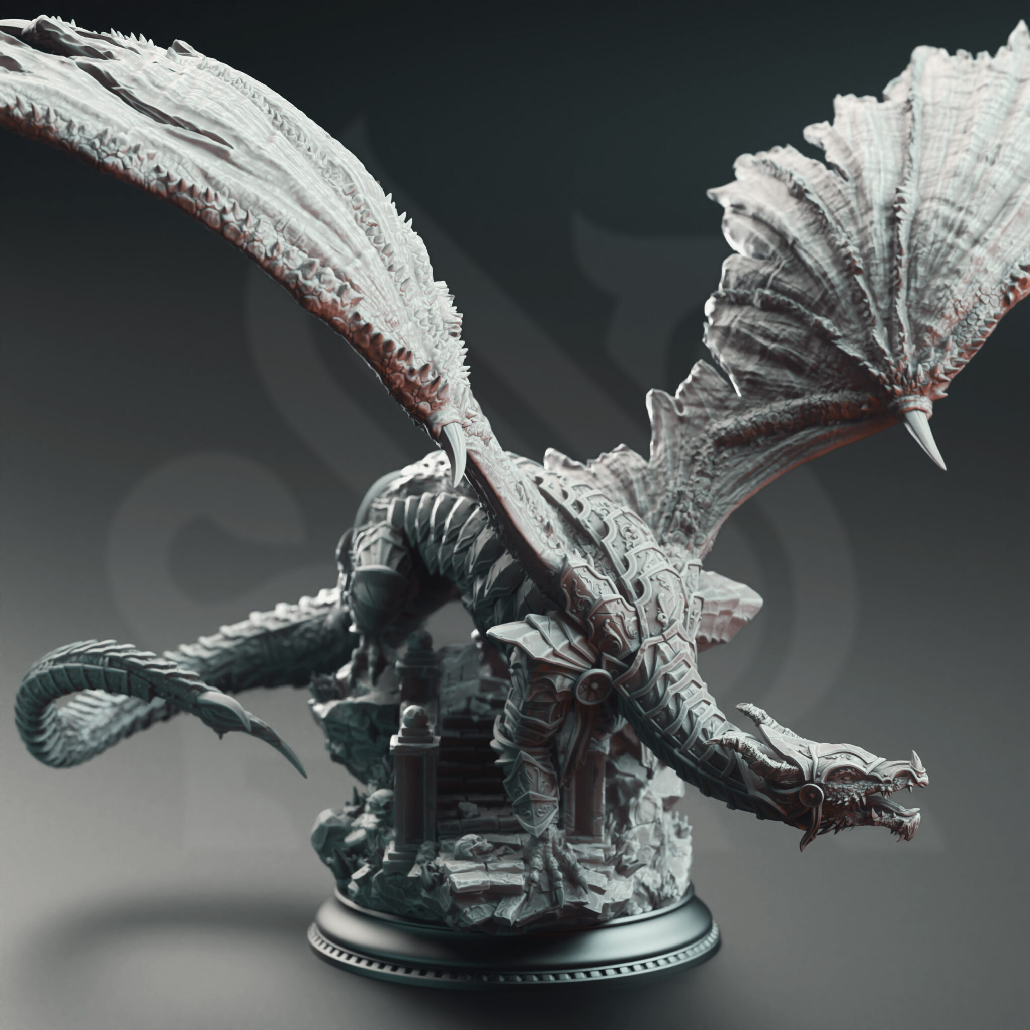 Kuriazor the Dark Scaled – Dragon of the Depths – Cynderforge Studio